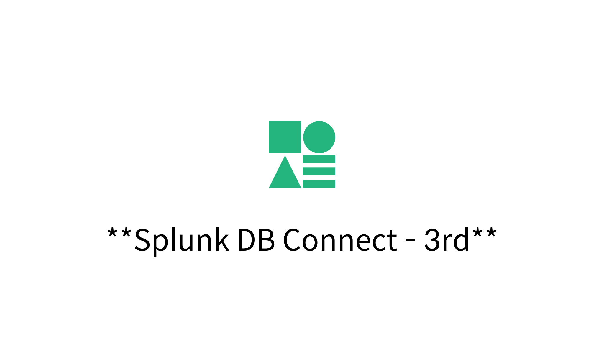 Splunk DB Connect - 3rd - mysetting